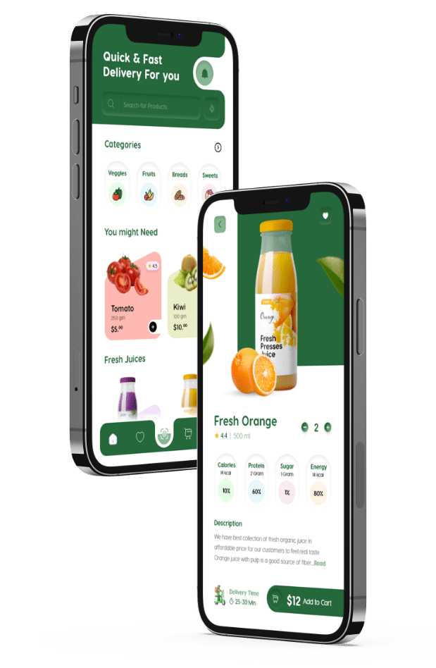 Grocery Delivery App Design | aPurple