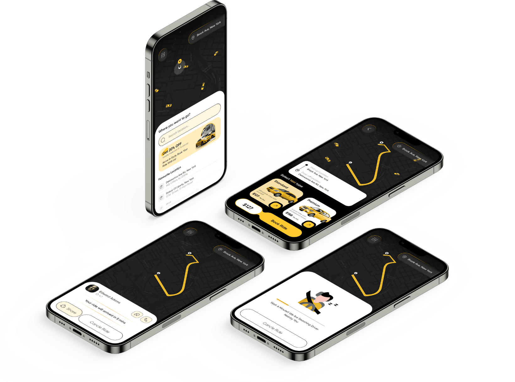 Taxi App Design | Optimize Your Taxi App's UI/UX Design